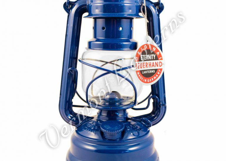 Feuerhand Hurricane Lantern German Made - Blue | Vermont Lanterns