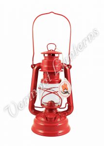 Feuerhand Hurricane Lantern German Made - Red | Vermont Lanterns