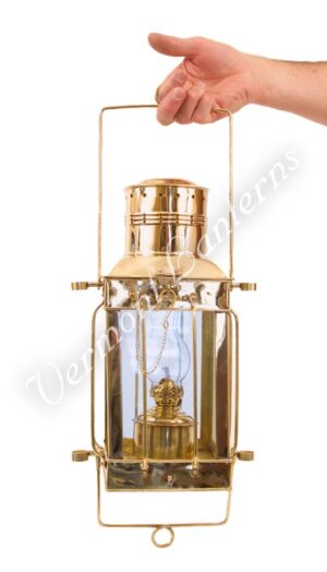 Oil Lamps - Brass Cargo Lamp 15" | Vermont Lanterns